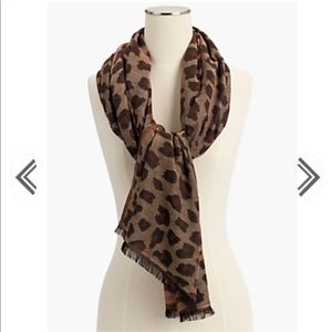 Talbots | Accessories | Talbots Leopard Jacquard Scarf | Poshmark